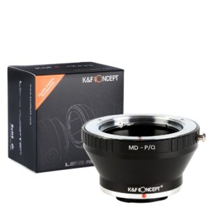 k&f concept lens mount adapter compatible with sr/md/mc lens to q pq p/q q-s1 q10 q7 mirrorless camera