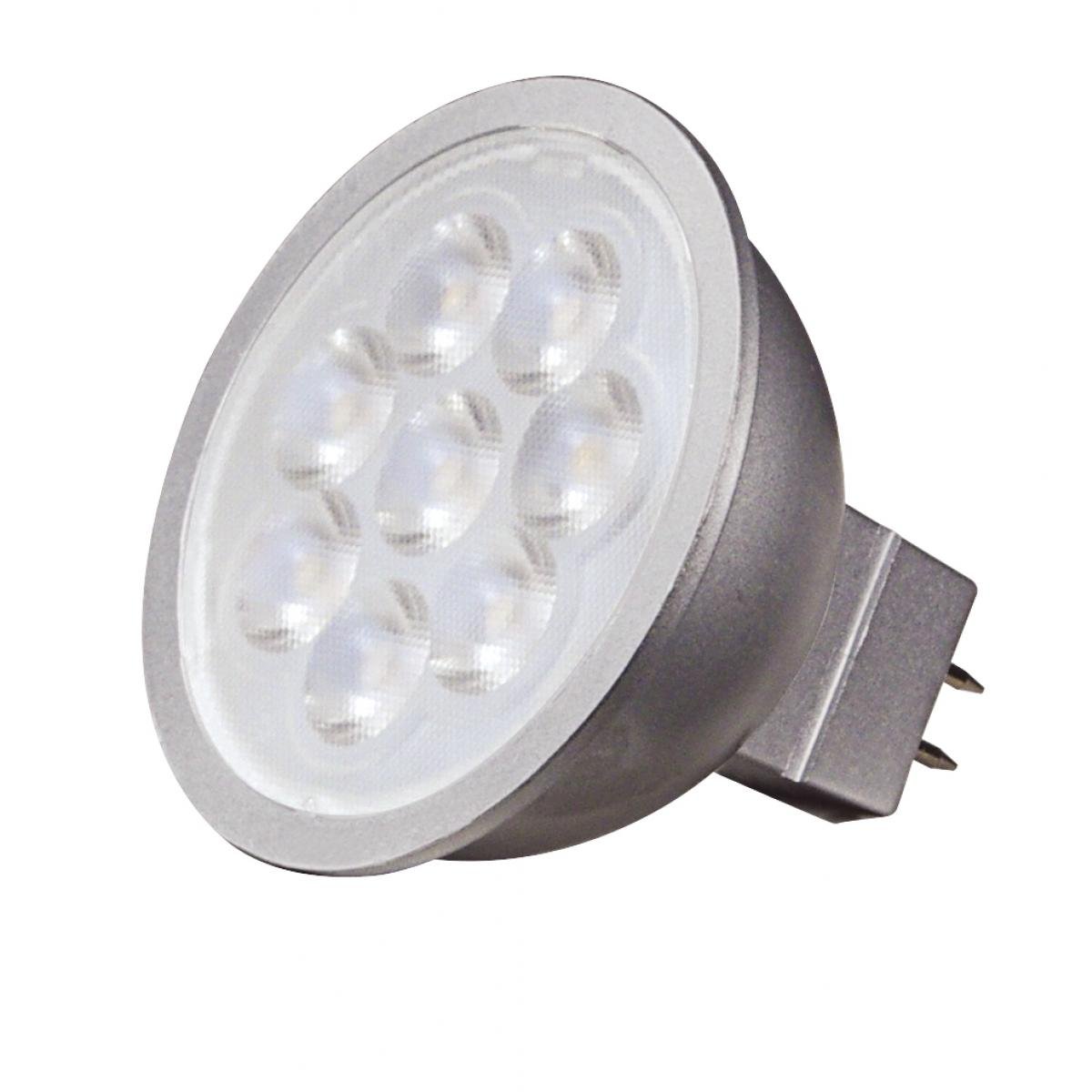 Satco S9496, 6.5MR16/LED/40'/30K/12V,(6 LED Light Bulbs)