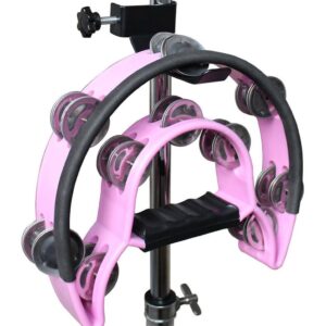 YTYKINOY Black Headphone Headset Tambourine Holder Hanger Clip Stand for Microphone/Musical Stand