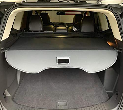 kaungka Cargo Cover for 13-18 Ford Escape 2019 Cargo Cover Trunk Shielding Shade Black (Updated version:There is no gap between The back seats and The trunk cover)