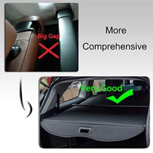 kaungka Cargo Cover for 13-18 Ford Escape 2019 Cargo Cover Trunk Shielding Shade Black (Updated version:There is no gap between The back seats and The trunk cover)