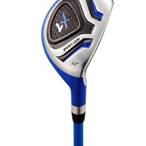 Precise Distinctive Right Handed Junior Golf Club Set for Age 9 to 12 (Height 4'4" to 5') Set Includes: Driver (15"), Hybrid Wood (22*), 2 Irons, Putter, Bonus Stand Bag & 2 Headcovers