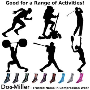 Doc Miller - Ankle Brace for Sprained Ankles, Achilles Tendonitis, Compression Support Sleeves for Women & Men, Best Brace for Pain Relief, Stability & Plantar Fasciitis Sock, 1 Pair, Gray, X-Large