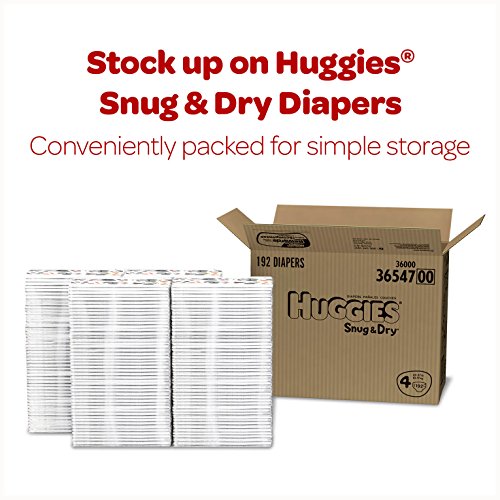 HUGGIES Snug & Dry Diapers, Size 3, 198 Count, HUGE PACK (Packaging May Vary)