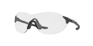 oakley men's oo9410 evzero swift low bridge fit polarized rectangular sunglasses, steel/clear black iridium photochromic, 38 mm