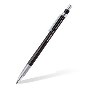 staedtler 780 c bkp6 mars technico leadholder clutch pencil with built-in sharpener - hb, 2mm line width (pack of 1 + free eraser)