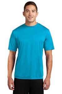 sport-tek men's posicharge competitor tee m, atomic blue