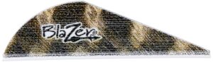 bohning true color 2" blazer vanes barred feather blazer vane, 36pk, black