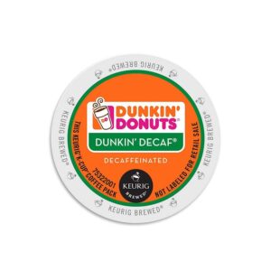 dunkin' donuts decaf coffee k-cups, 24 count/box - pack 0f 4(total 96 count)