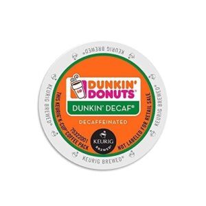 Dunkin' Donuts Decaf Coffee K-Cups, 24 count/box - Pack 0f 4(total 96 count)