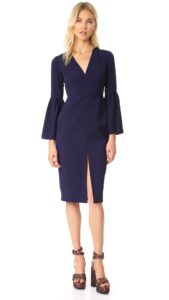 jill jill stuart women's v neck bell sleeve cocktail, deep violet, 2