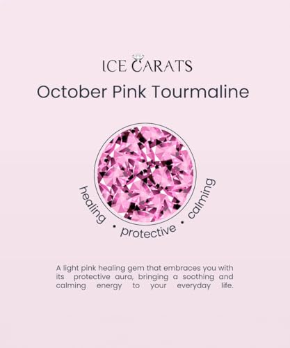 IceCarats 10K Yellow Gold Pink Tourmaline Ring Gemstone Band October Birthstone Jewelry Size 7.00