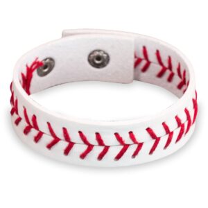 chalktalksports authentic baseball leather bracelet | baseball jewelry