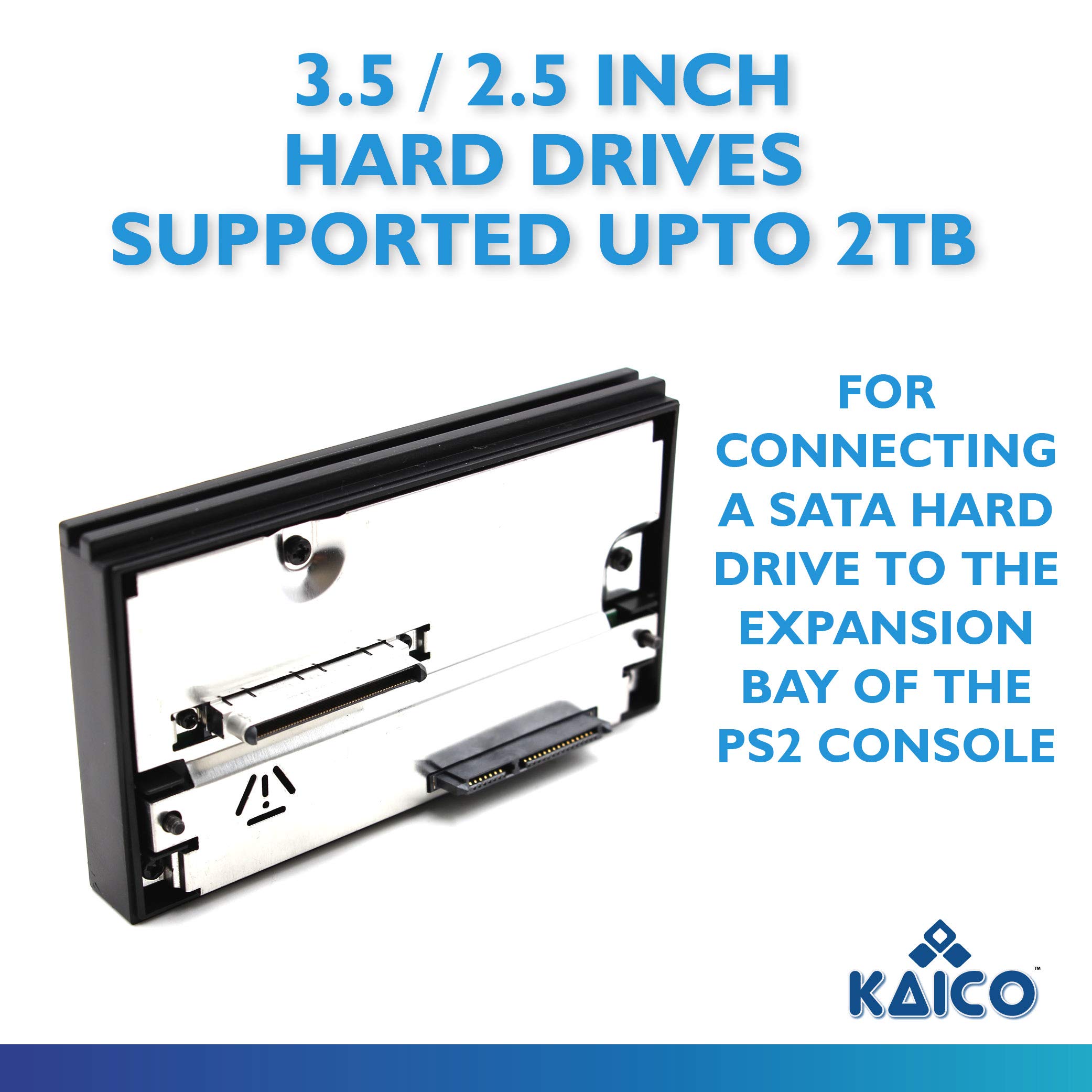 Kaico PS2 SATA Hard Drive Adapter for Sony PS2 Playstation 2- PS2 HDD Adapter paired with PS2 McBoot – PS2 Hard Drive Adapter Converter Supports Storage of up to 2TB