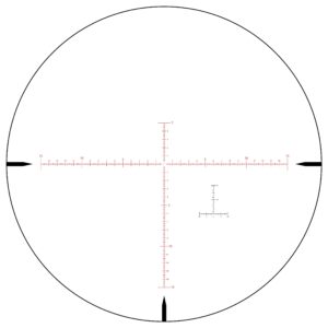 Hi-Lux Optics TP730X50MOA-R Top Angle 7-30 x 50 30mm Tube Rifle Scope with Red Illuminated MOA Reticle, Black