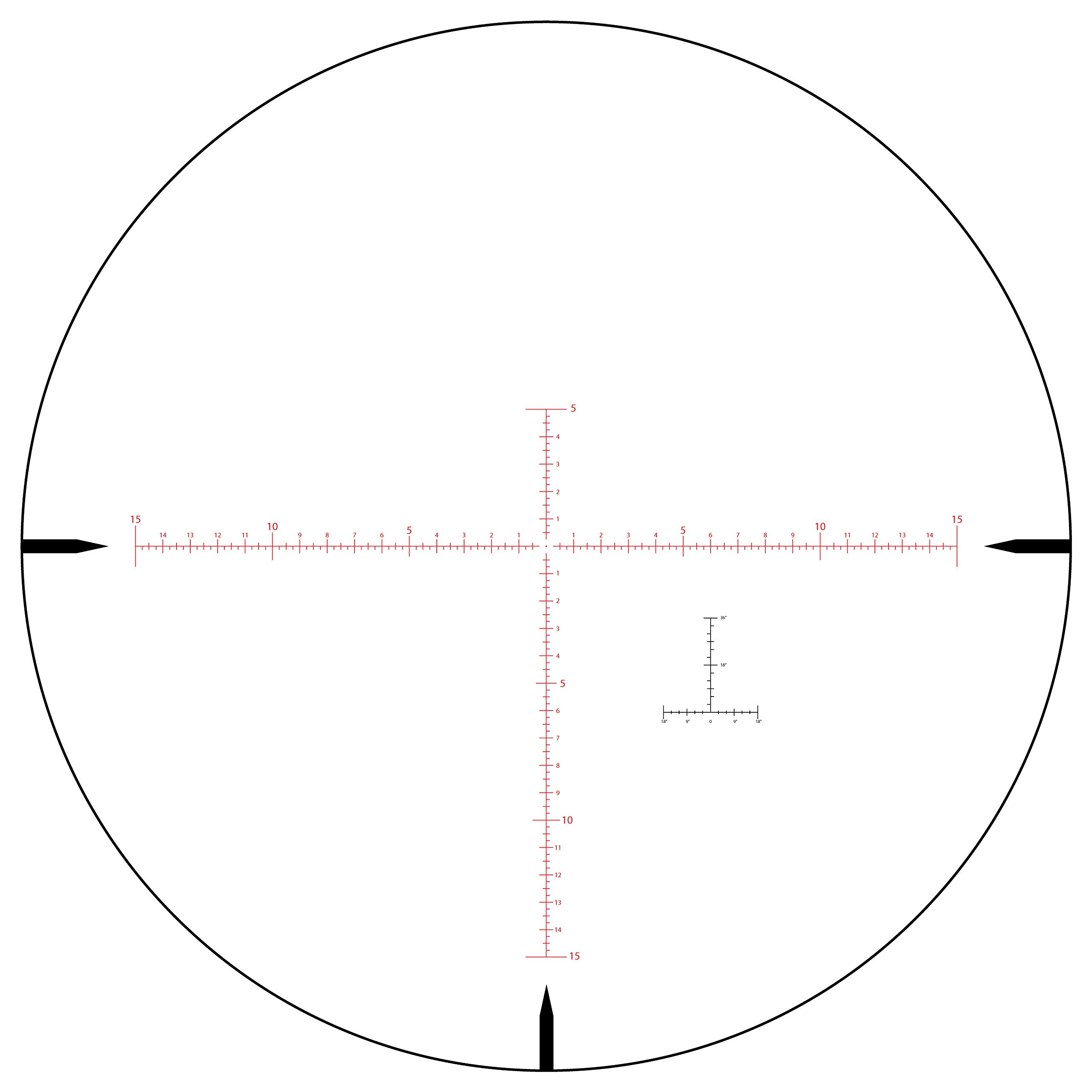 Hi-Lux Optics TP730X50MOA-R Top Angle 7-30 x 50 30mm Tube Rifle Scope with Red Illuminated MOA Reticle, Black