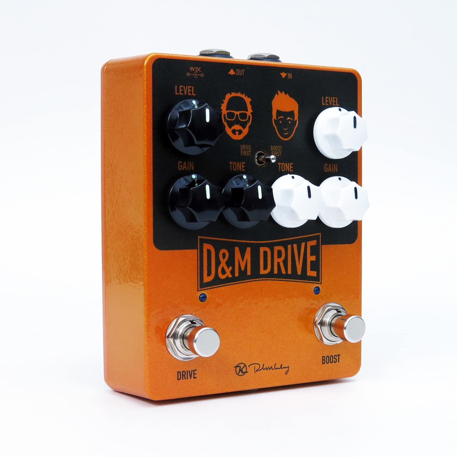 Keeley D&M Drive Overdrive and Boost Pedal, Orange (KDMDrive)