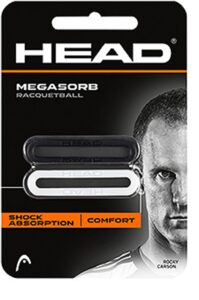 head megasorb racquetball racket vibration dampener - racquet string shock absorber, silver