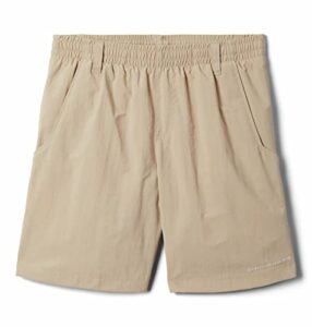 columbia youth boys' backcast short, breathable, upf 50 sun protection fossil