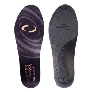 copper fit balance copper infused orthotic insole, large