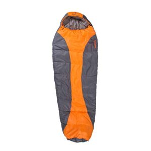 stansport glacier mummy sleeping bag 3.1 lb, orange, 86" l x 34" w