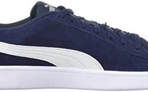 PUMA Men's Smash 2 Sneaker, Peacoat-White, 10 M US