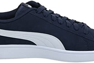 PUMA Men's Smash 2 Sneaker, Peacoat-White, 10 M US