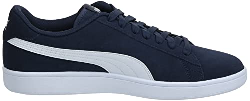 PUMA Men's Smash 2 Sneaker, Peacoat-White, 10 M US