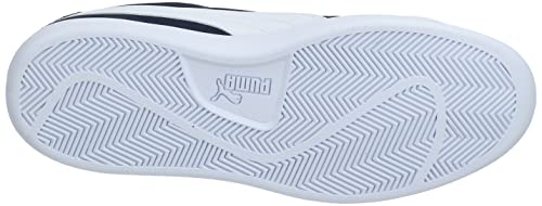 PUMA Men's Smash 2 Sneaker, Peacoat-White, 10 M US