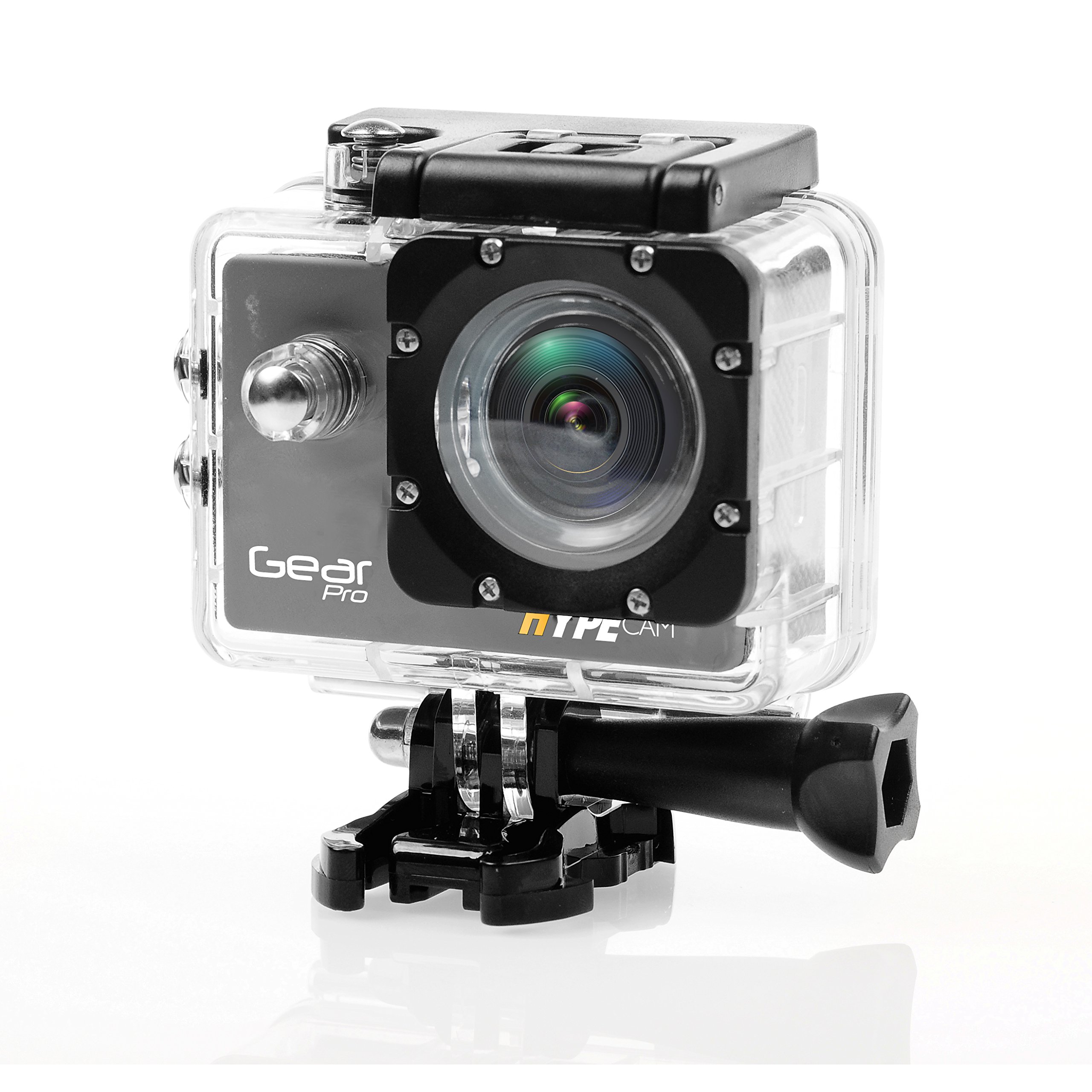 Gear Pro GDV485SL.01 4K 30fps Ultra HD Waterproof Sports Action Camera with Wi-Fi Wireless Connectivity to Smartphone, Fully Submergible Case, Silver