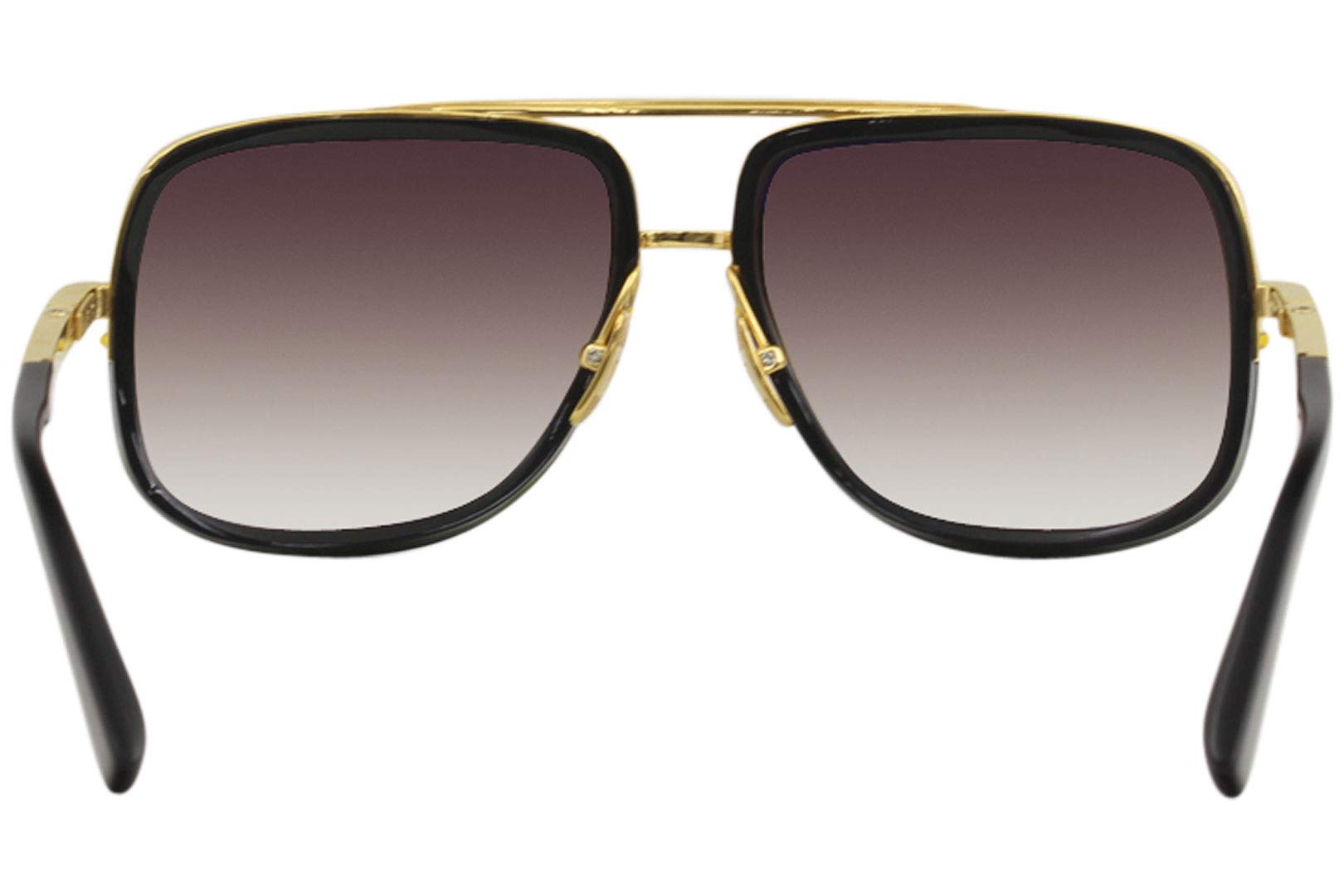 Dita DRX-2030B-59-Z - Mach-One Sunglasses Shiny 18K Gold - Black w/D.Brown to Clear-AR 59mm