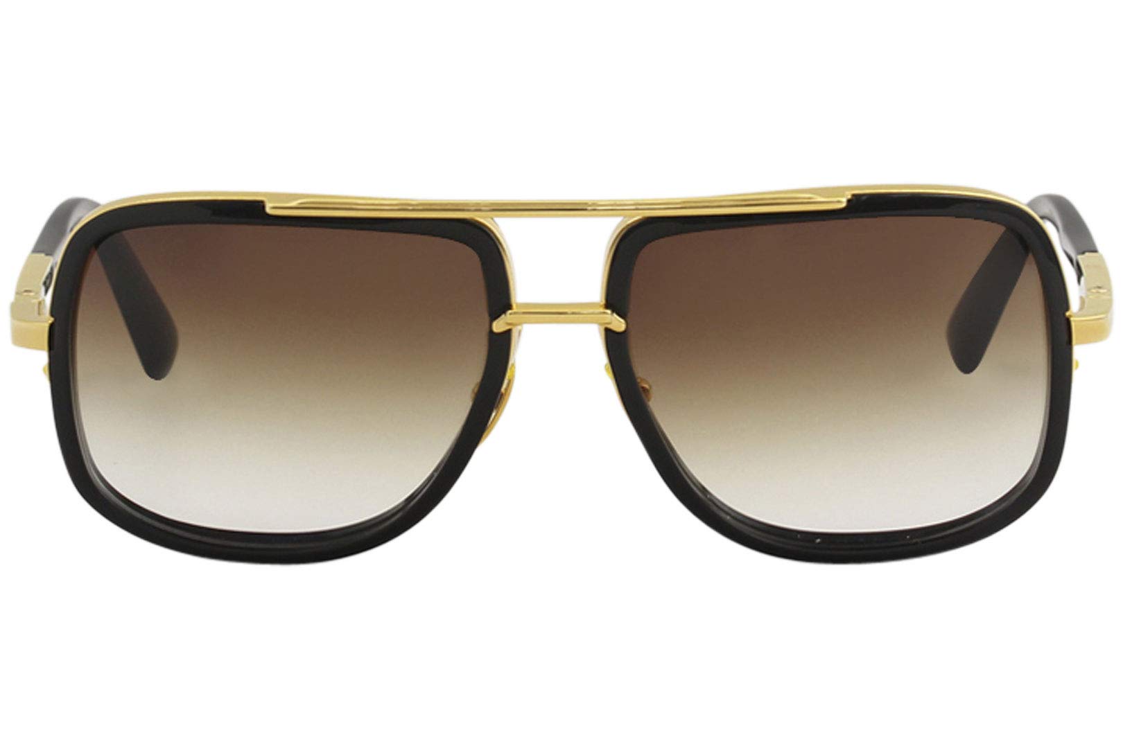 Dita DRX-2030B-59-Z - Mach-One Sunglasses Shiny 18K Gold - Black w/D.Brown to Clear-AR 59mm