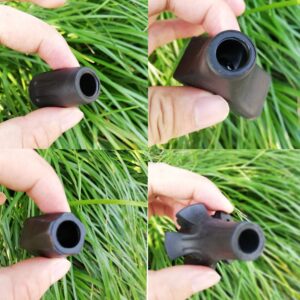 A ALAFEN Replacement Rubber Tips Set for Trekking Pole Walking Hiking Sticks Tips Protectors