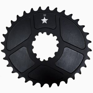 usa made 32t oval bb30/gxp sharktooth pro mountain chainring made in usa (32 tooth oval ring) cnc machined …