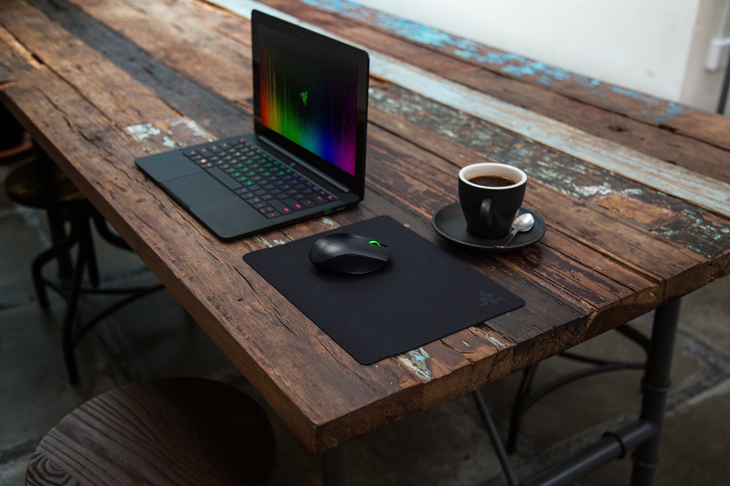 Razer Goliathus Speed (Small) Gaming Mousepad: Smooth Gaming Mat - Anti-Slip Rubber Base - Portable Cloth Design - Anti-Fraying Stitched Frame - Stealth