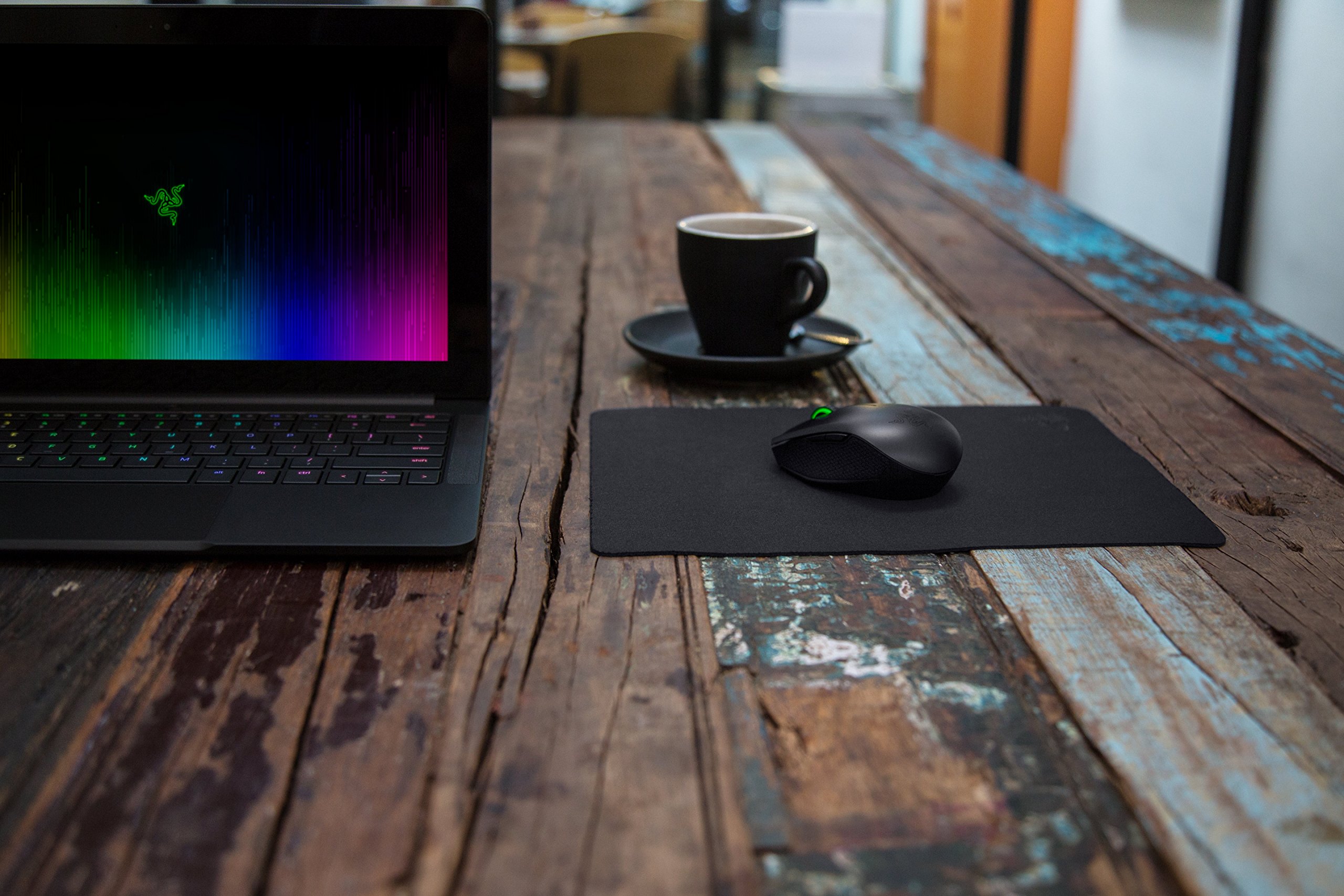 Razer Goliathus Speed (Small) Gaming Mousepad: Smooth Gaming Mat - Anti-Slip Rubber Base - Portable Cloth Design - Anti-Fraying Stitched Frame - Stealth