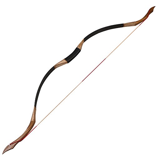 Toparchery Traditional Recurve Bow 53'' Archery Hunting Handmade Horse bow Longbow 45 lbs