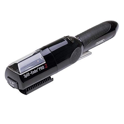 Split-Ender Pro 2 - The Original Cordless Split End Hair Trimmer Automatic Rechargeable Home Tool Hair Clipper 2-in-1 for Dry Damaged Splitting Broken Brittle Straight Curly Frizzy Beauty - Black