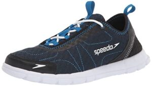 speedo mens hybrid watercross water shoe, navy/white (8)