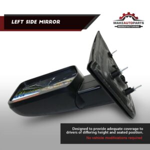 Make Auto Parts Manufacturing Driver Left Side Mirror Power Heated w/Turn Signal For Ford F150 2011 2012 2013 2014 - FO1320407