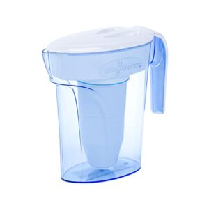 culligan zerowater 7-cup 5-stage water filter pitcher 0 tds for improved tap water taste - iapmo certified to reduce lead, chromium, and pfoa/pfos