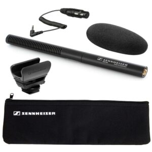 sennheiser mke-600 shotgun camcorder microphone with sennheiser ka600 adapter cable