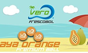 Frescobol Balls, Brazilian Papaya Orange Ball 2-Pack by Vero