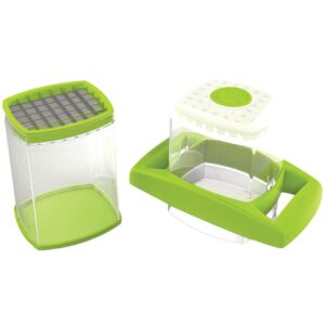 starfrit 092123-006-0000 easy fry & veggie cutter, green/white, one size