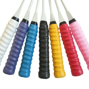 Gullor Racket Grip Anti Slip Perforated Super Absorbent Tennis Overgrip Badminton Overgrip - 5PCS(Color May Vary)