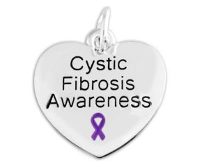 fundraising for a cause cystic fibrosis awareness charm in a bag (1 pc)