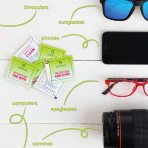 Eyeglass Cleaner Lens Wipes- 200 Pre-Moistened Individual Wrapped Eye Glasses Cleaning Wipes | Glasses Cleaner Safely Cleans Glasses, Sunglasses, Phone Screen, Electronics & Camera Lense| Streak-Free