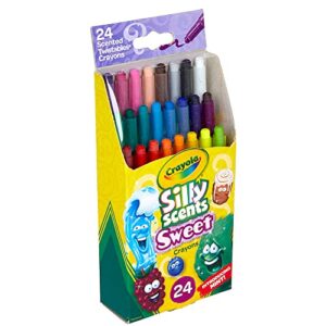 crayola silly scents twistables crayons, sweet scented crayons, 24 count