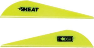 bohning 2.5" heat vanes neon yellow 2.5" heat vane, 100pk