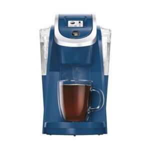 keurig k250 coffee maker, single serve k-cup pod coffee brewer, with strength control, denim blue